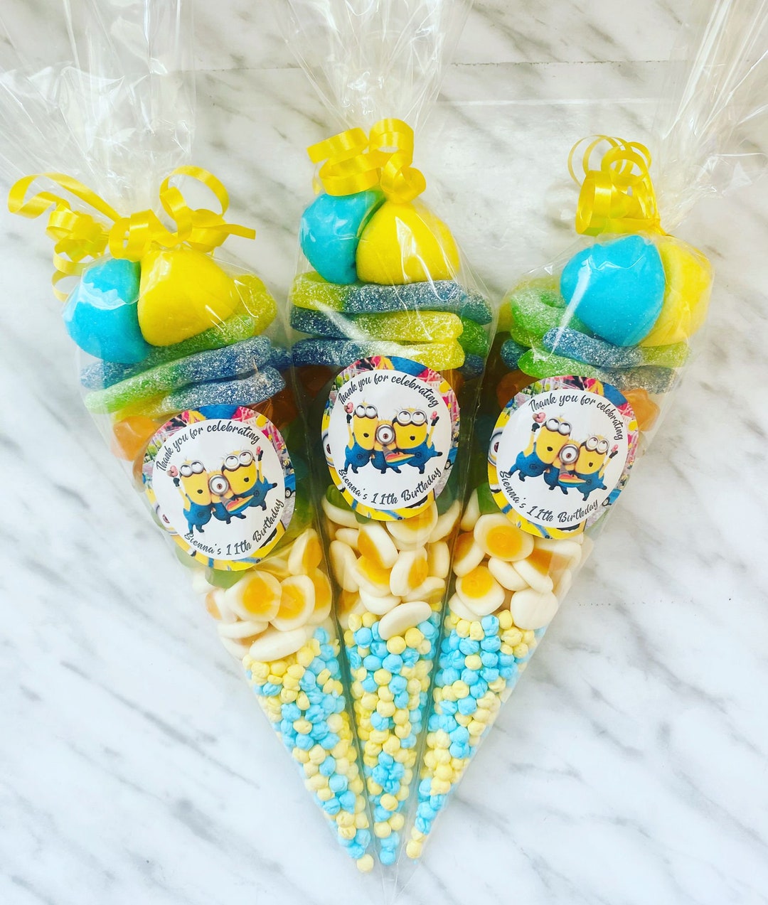 Candy Cones Inspired by Minions - Etsy UK