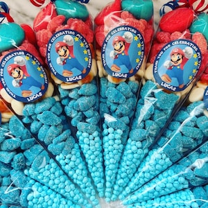 Mario & Sonic Gaming Inspired Candy Cones - Etsy