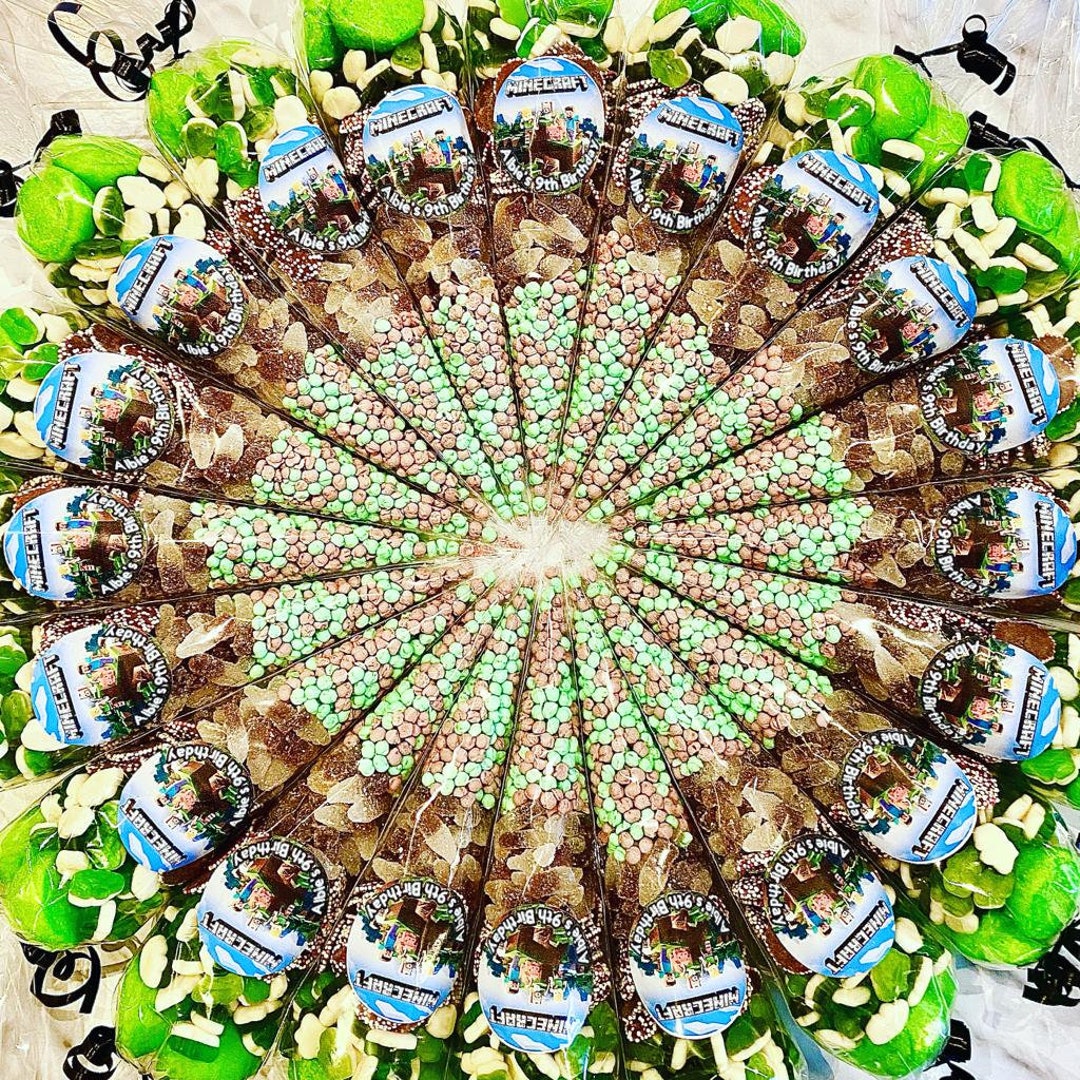 Minecraft Gaming Inspired Candy Cones - Etsy UK