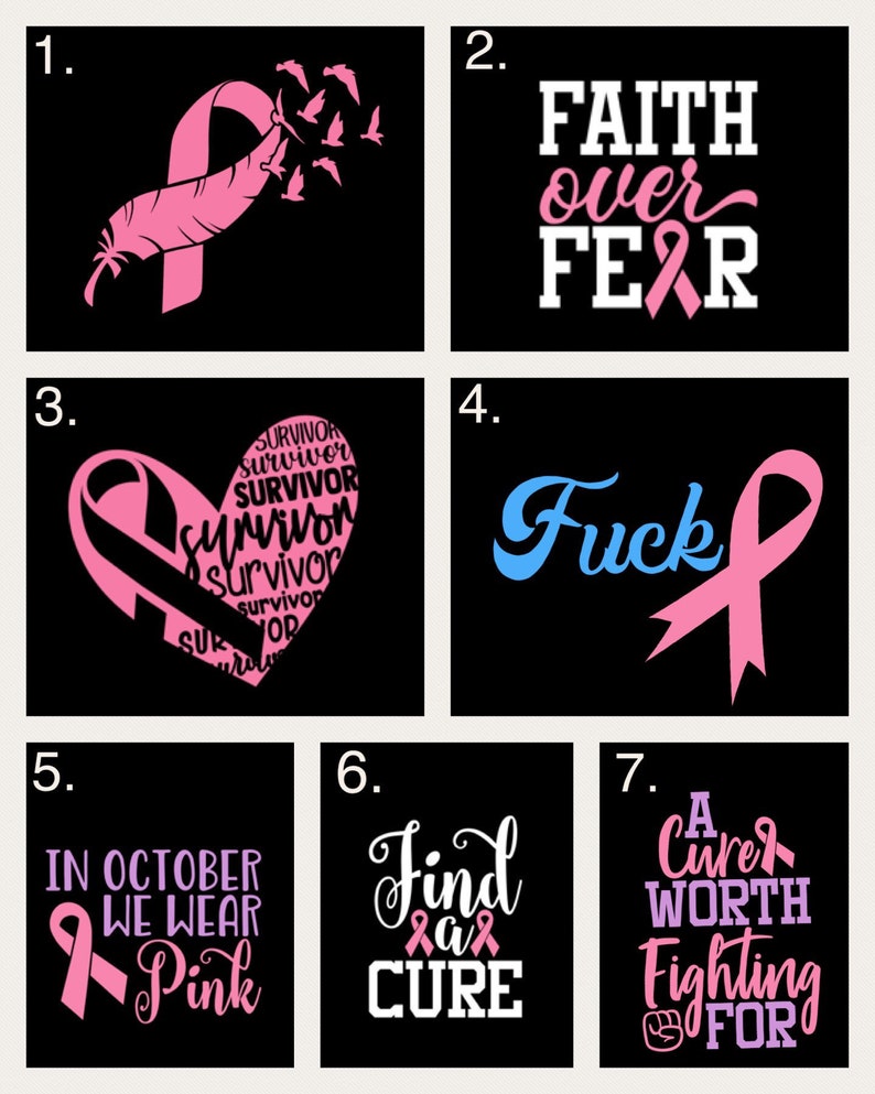 Cancer Car Decal 13 Designs to Choose From - Etsy