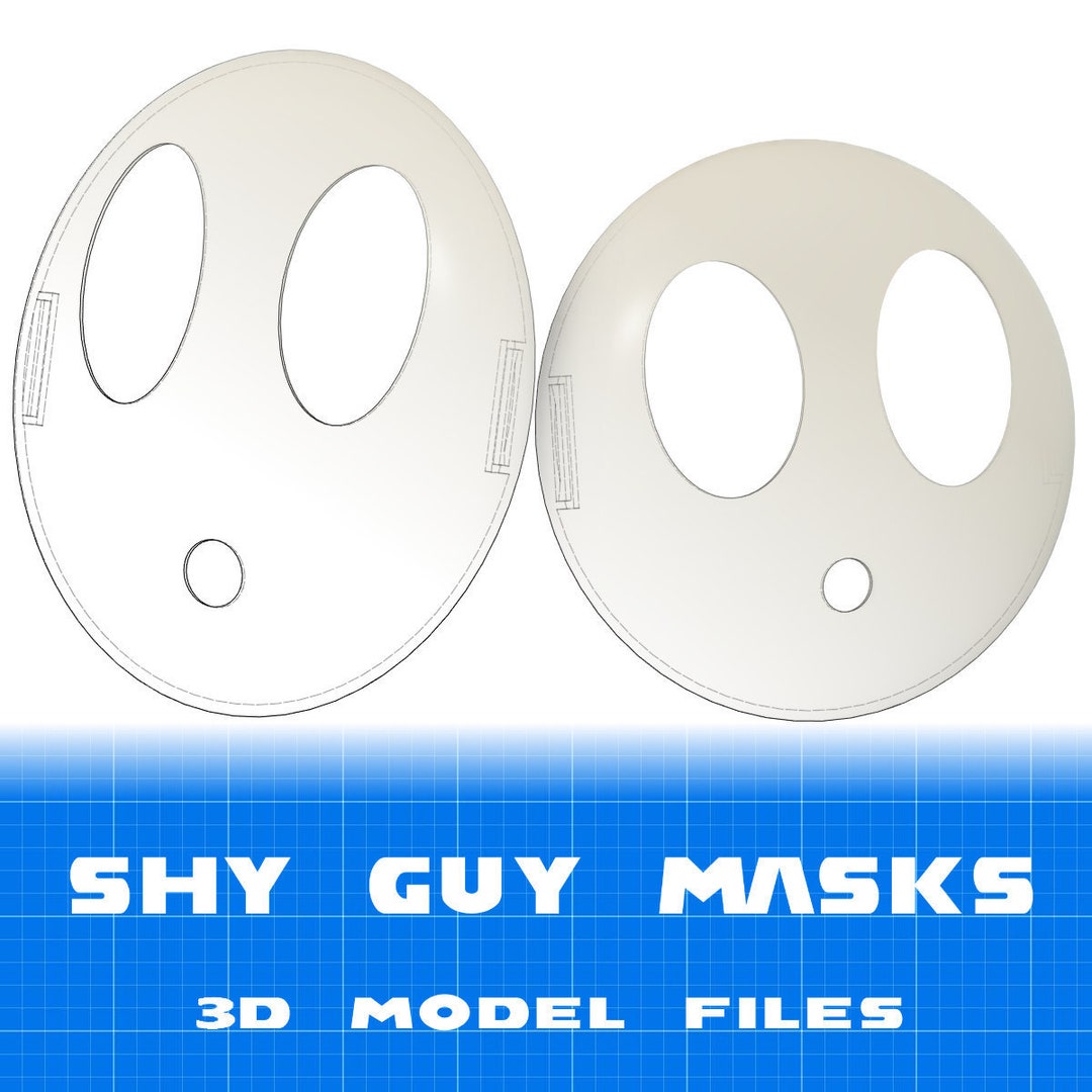 Shy Guy Masks - Cosplay [3D Model Files] - Etsy