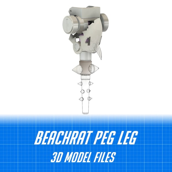 Overwatch Junkrat beachrat Skin Peg Leg 3D Model Files | Etsy