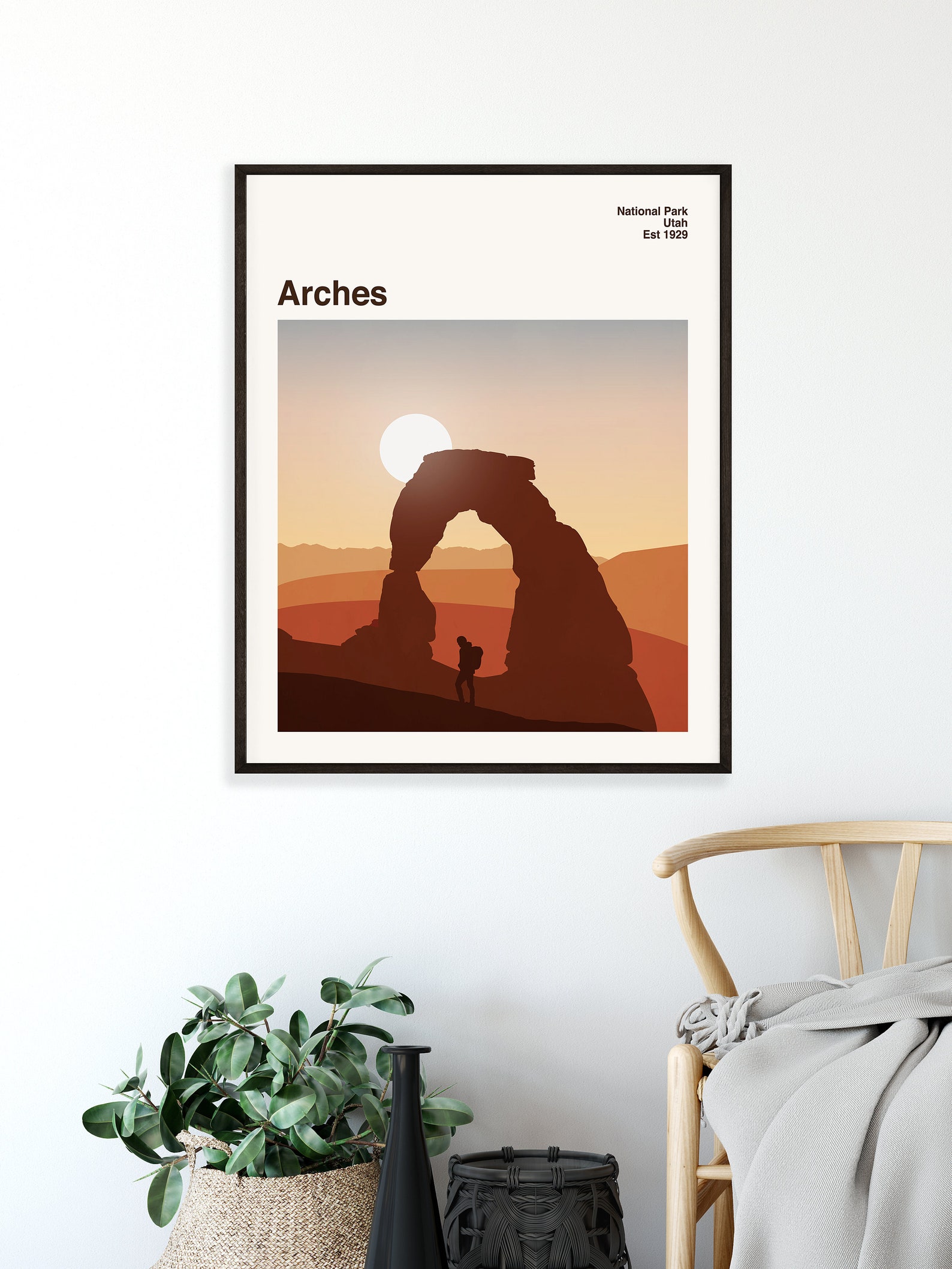Arches National Park Poster Arches National National Park | Etsy