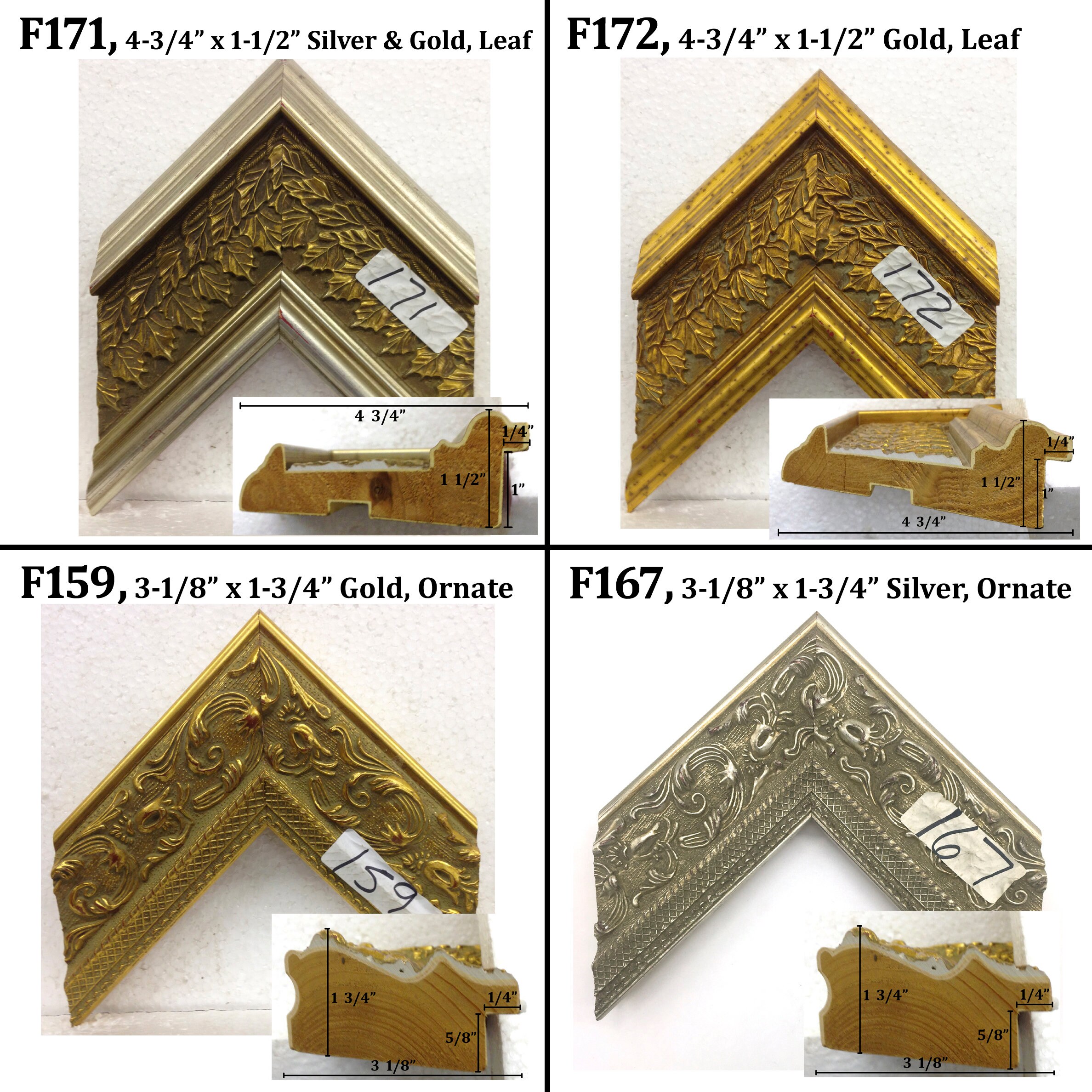 Picture Frame Molding | Ornate Simple Antique Classical Modern Wood ...