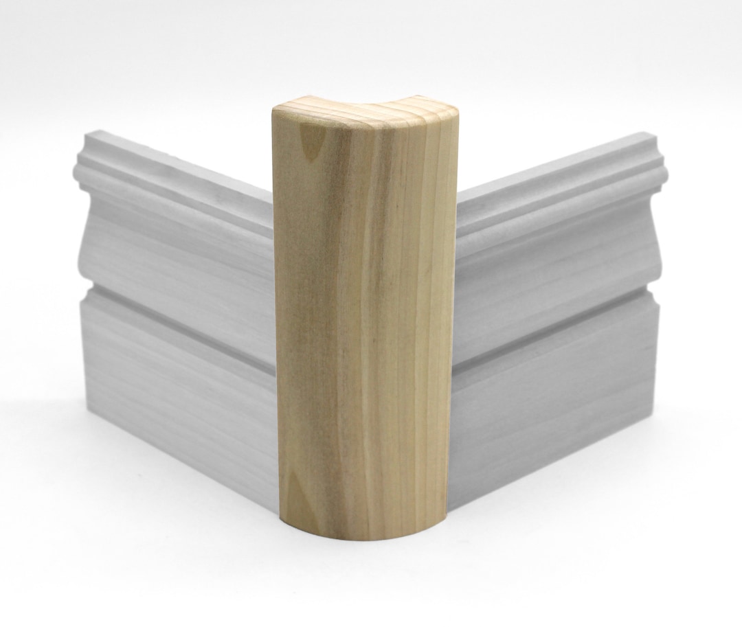 Poplar (paint Grade) Outside Radius Corner Base Blocks, Bullnose Block & Mini Bullnose (baby ...