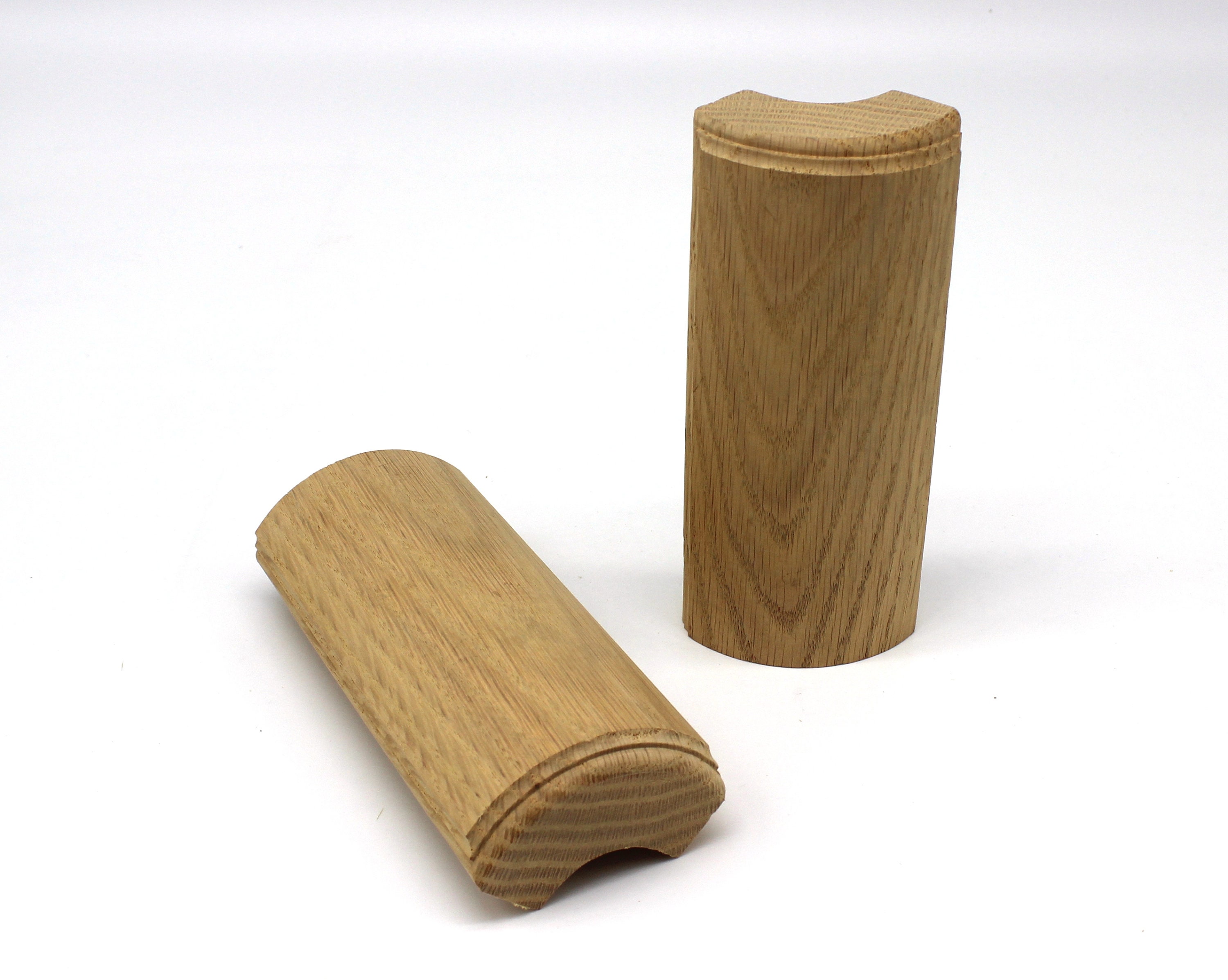 Red Oak Outside Radius Corner Base Blocks, Bullnose Block, Hardwood ...