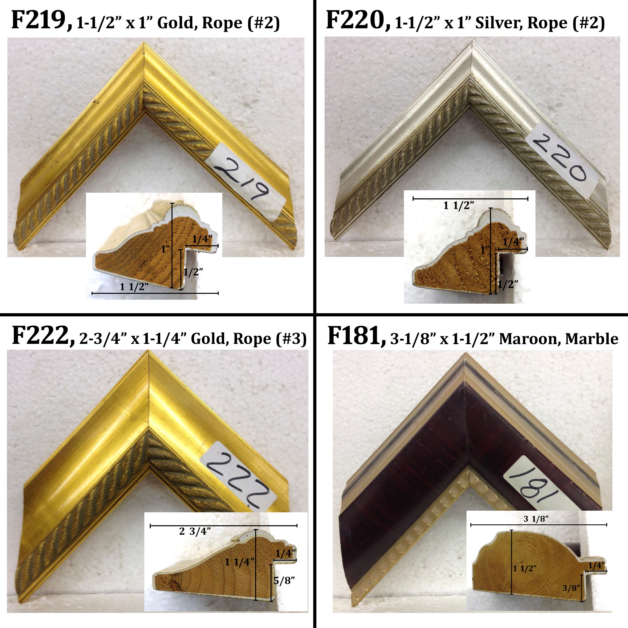 Picture Frame Molding | Ornate Simple Antique Classical Modern Wood ...