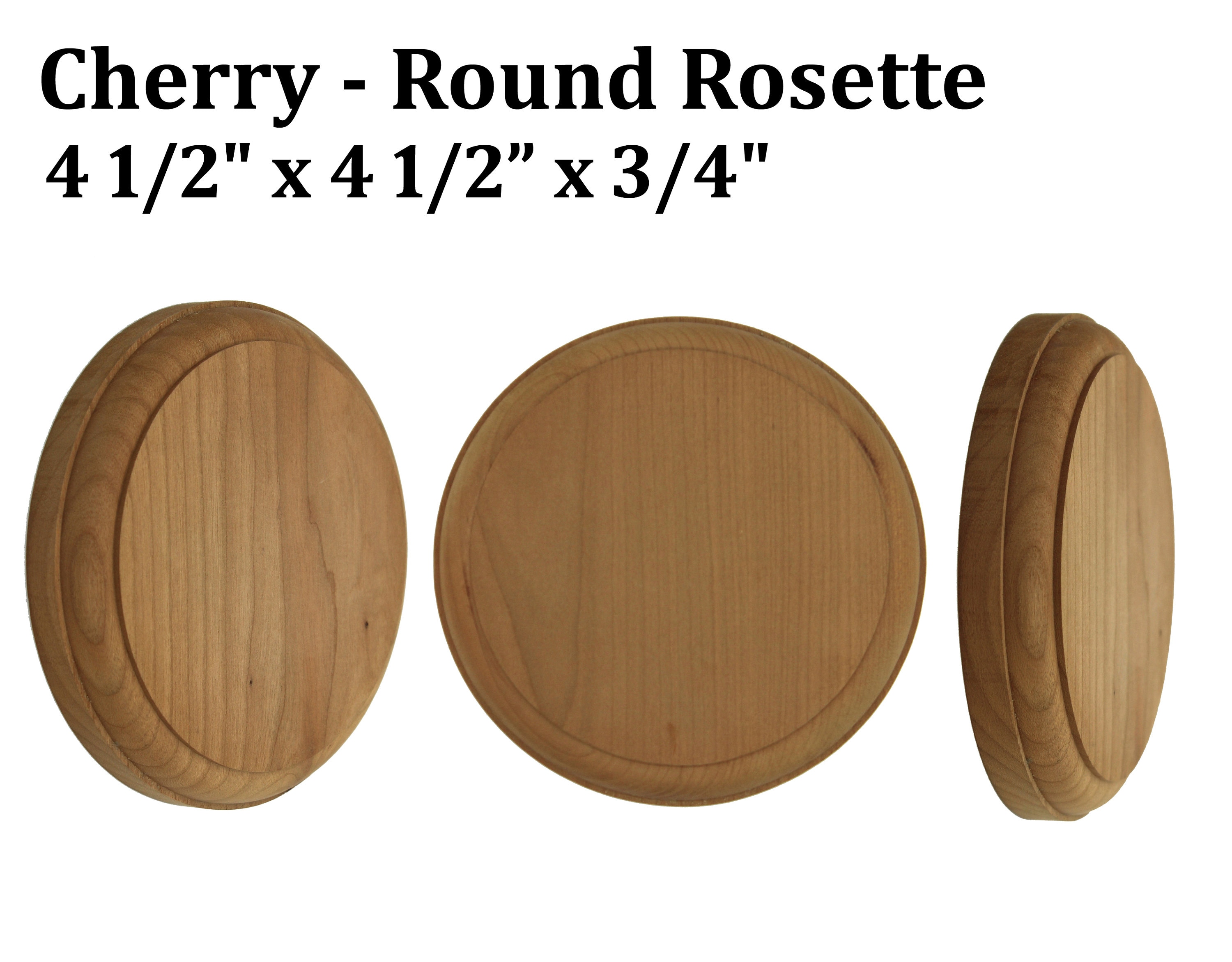 Round & Oval Wood Rosettes for Plaques, Stair Part Fittings for ...