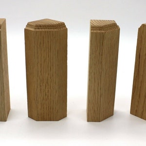 Red Oak Inside Corner Base Block, Trim Molding for Round or Sharp 90 ...