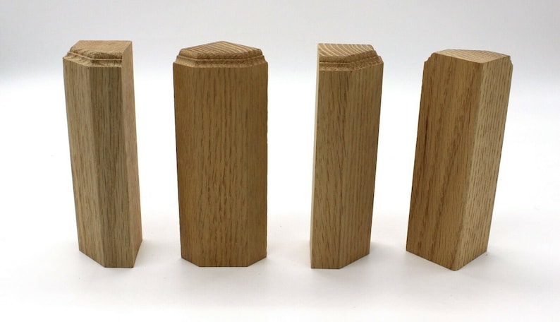 Red Oak Inside Corner Base Block, Trim Molding for Round or Sharp 90 ...