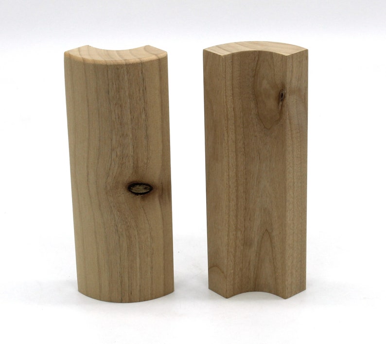 Alder Hardwood Outside Radius Corner Base Blocks, Clear & Knotted Alder ...