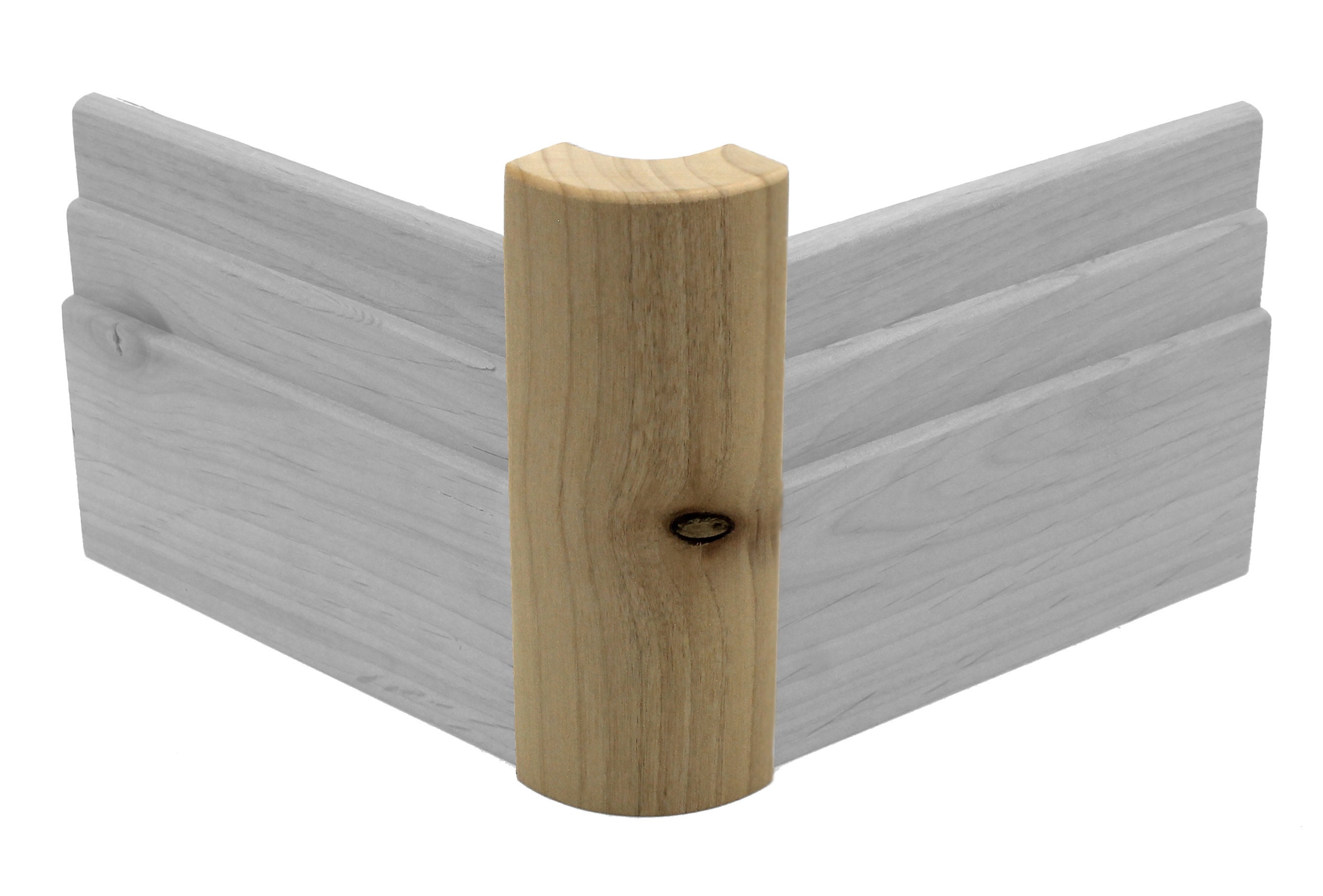 Alder Hardwood Outside Radius Corner Base Blocks, Clear & Knotted Alder ...