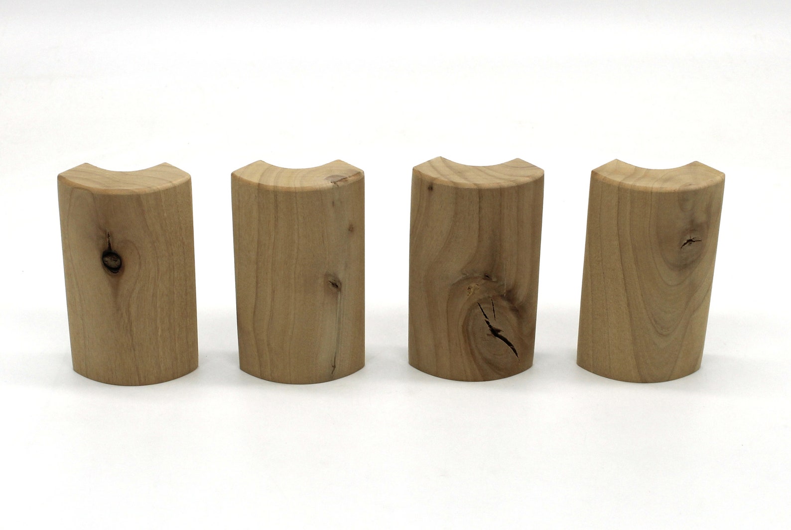 Alder Hardwood Outside Radius Corner Base Blocks, Clear & Knotted Alder ...