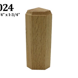 Red Oak Inside Corner Base Block, Trim Molding for Round or Sharp 90 ...