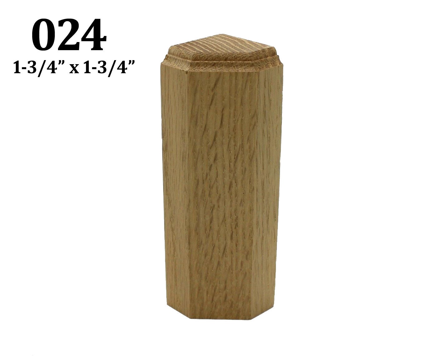 Red Oak Inside Corner Base Block, Trim Molding for Round or Sharp 90 ...