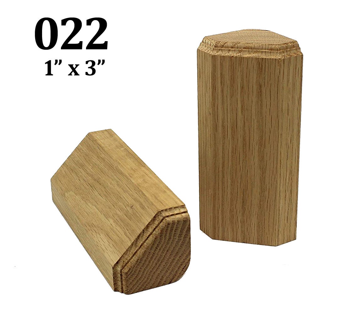 Red Oak Inside Corner Base Block, Trim Molding for Round or Sharp 90 ...