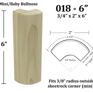 Poplar (paint Grade) Outside Radius Corner Base Blocks, Bullnose Block ...