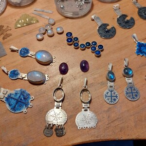 Amethyst Pendant, Kultrún Mapuche Design, Handmade in 950 Silver. - Etsy