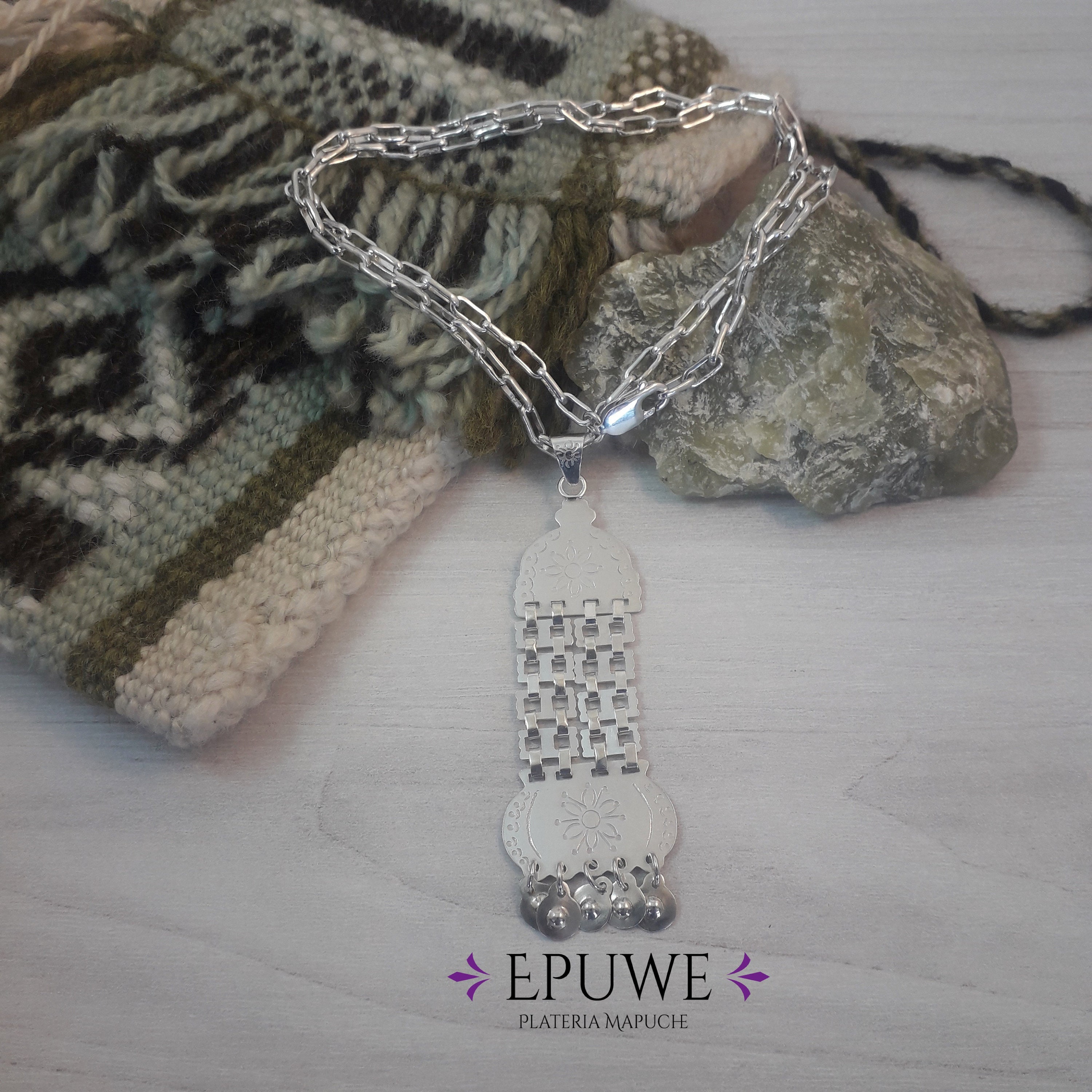 Pendant Sukill Mapuche Design With 4 Links and 50 Cm Chain - Etsy