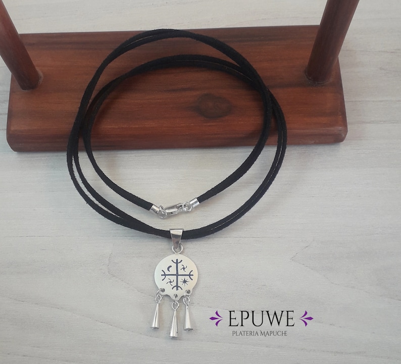 Necklace, Mapuche Silver, Handmade in 950 Silver and Lapìzlázuli Stone ...