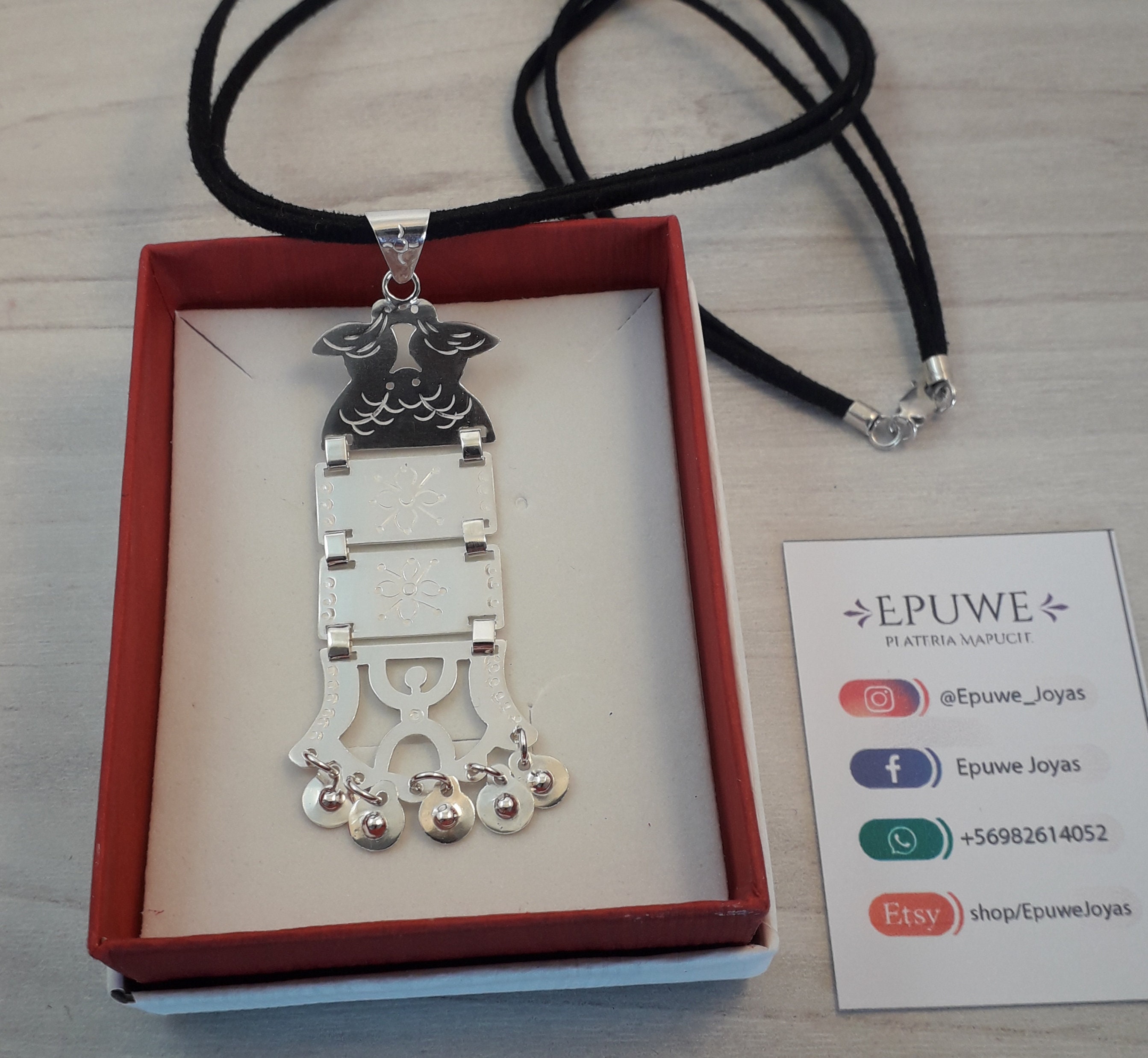 Mapuche Necklace Sukill Design Handmade in 950 Silver. - Etsy