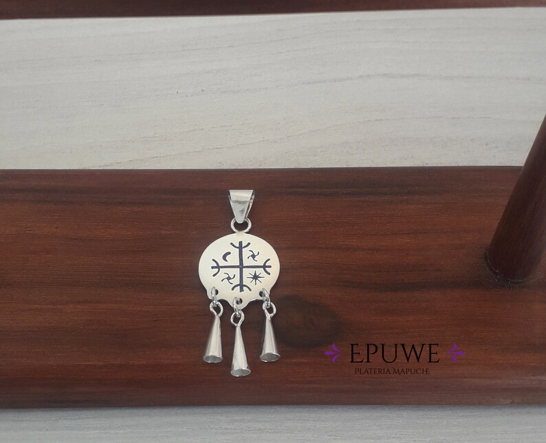 Necklace, Mapuche Silver, Handmade in 950 Silver and Lapìzlázuli Stone ...