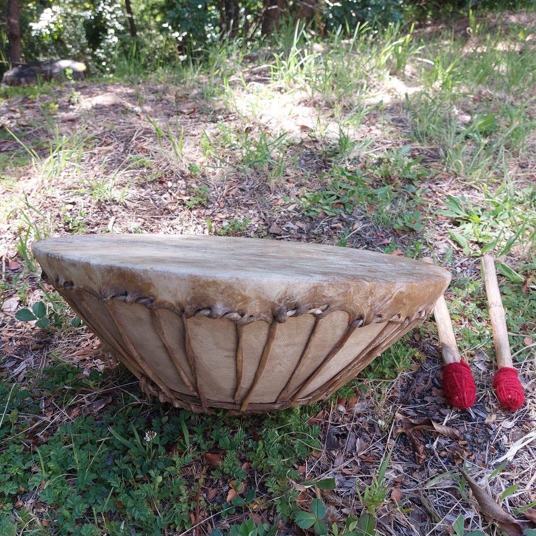 Kultrún 44 Cm in Diameter, Mapuche Ceremonial Drum, Handmade in Native ...