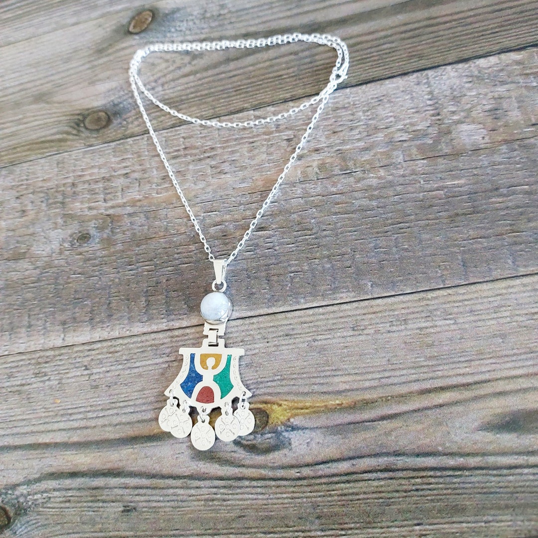 Necklace, Inspired by the Mapuche Culture, With the Colors of Its Flag ...