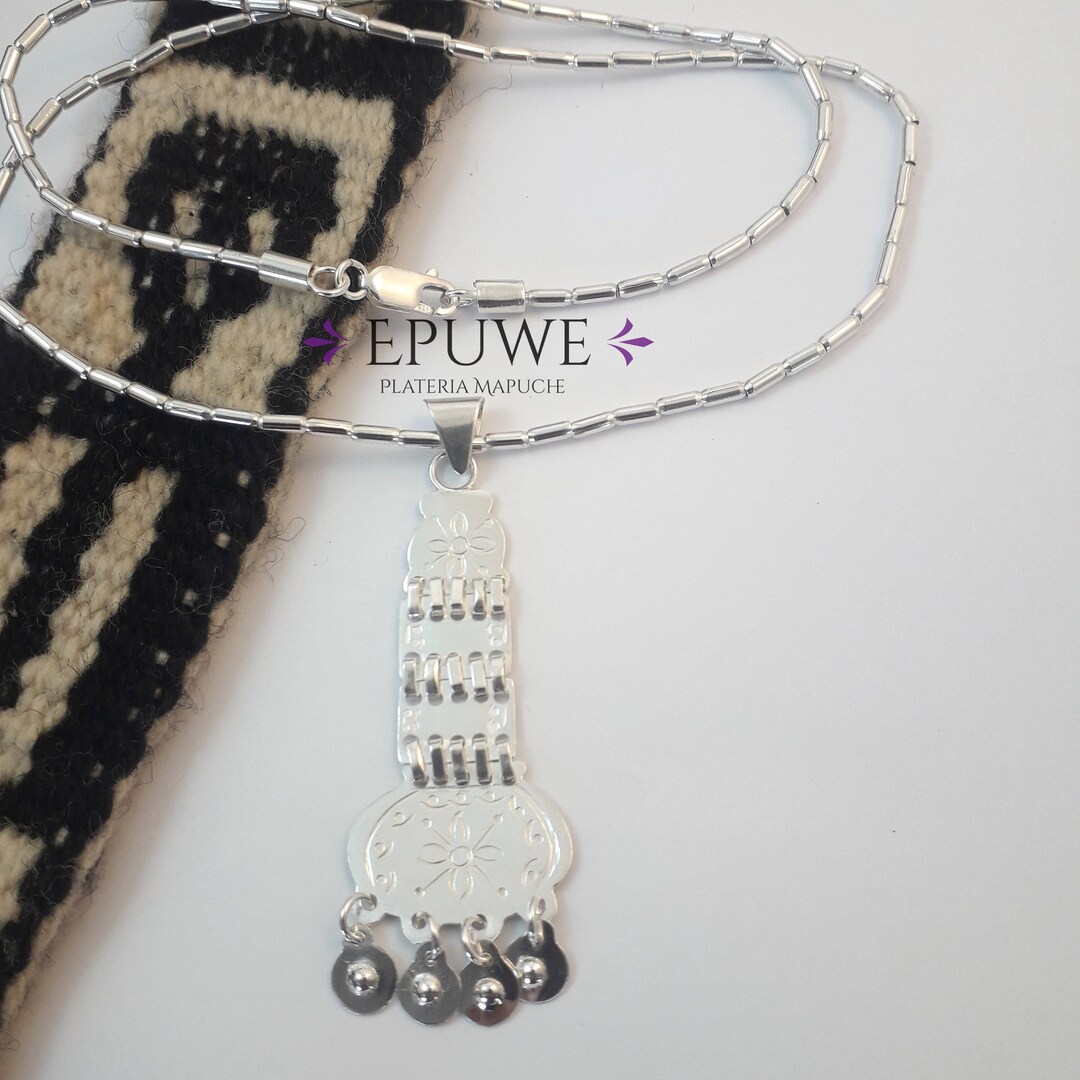 Sukill Design Necklace Mapuche Silverware Handmade in 950 - Etsy