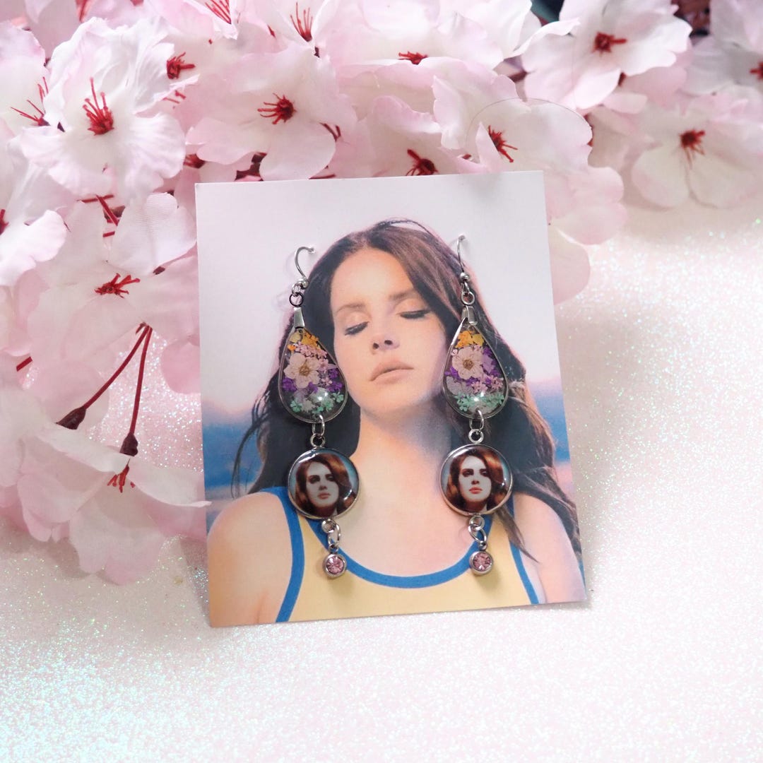 Lana Del Rey Earrings Dried Flower Earrings Jewelry Iconic Earrings ...