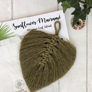 Macrame Leaf Kit, DIY Kit, How to Make a Macrame Leaf, Craft Kit for ...