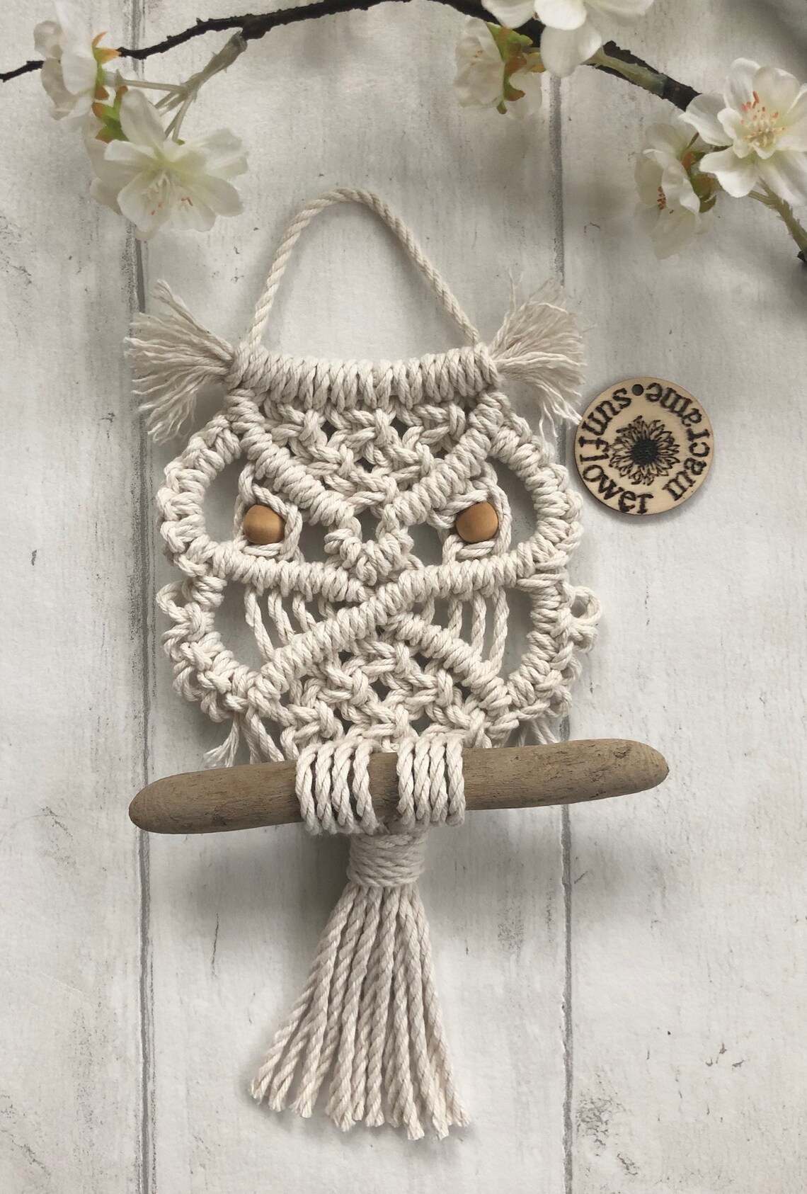 Wise Old Macrame Owl - Etsy