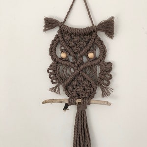 Wise Old Macrame Owl - Etsy UK