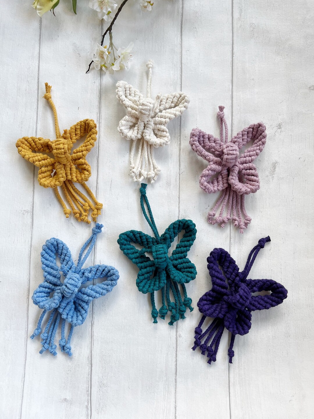 Macrame Butterflies • Butterfly Home Decor • Boho Home Decor • Home ...