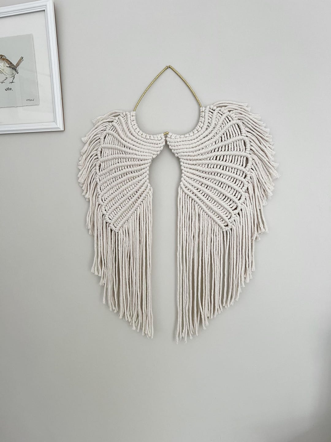 Macrame Angel Wings, Angel Wings, Angel Decor, Nursery Wall Hanging - Etsy