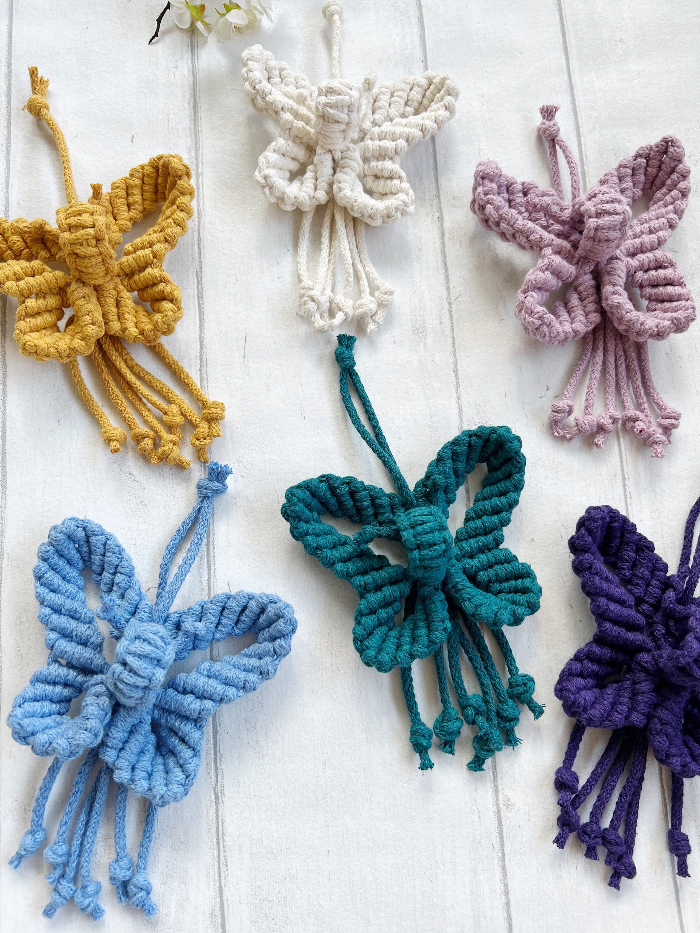 Macrame Butterflies Butterfly Home Decor Boho Home Decor | Etsy