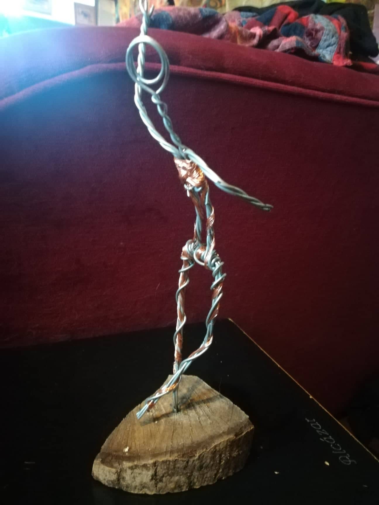 Dancing Woman Wire Sculpture, Fathers Day Gift, up Cycled, Re Cycled ...