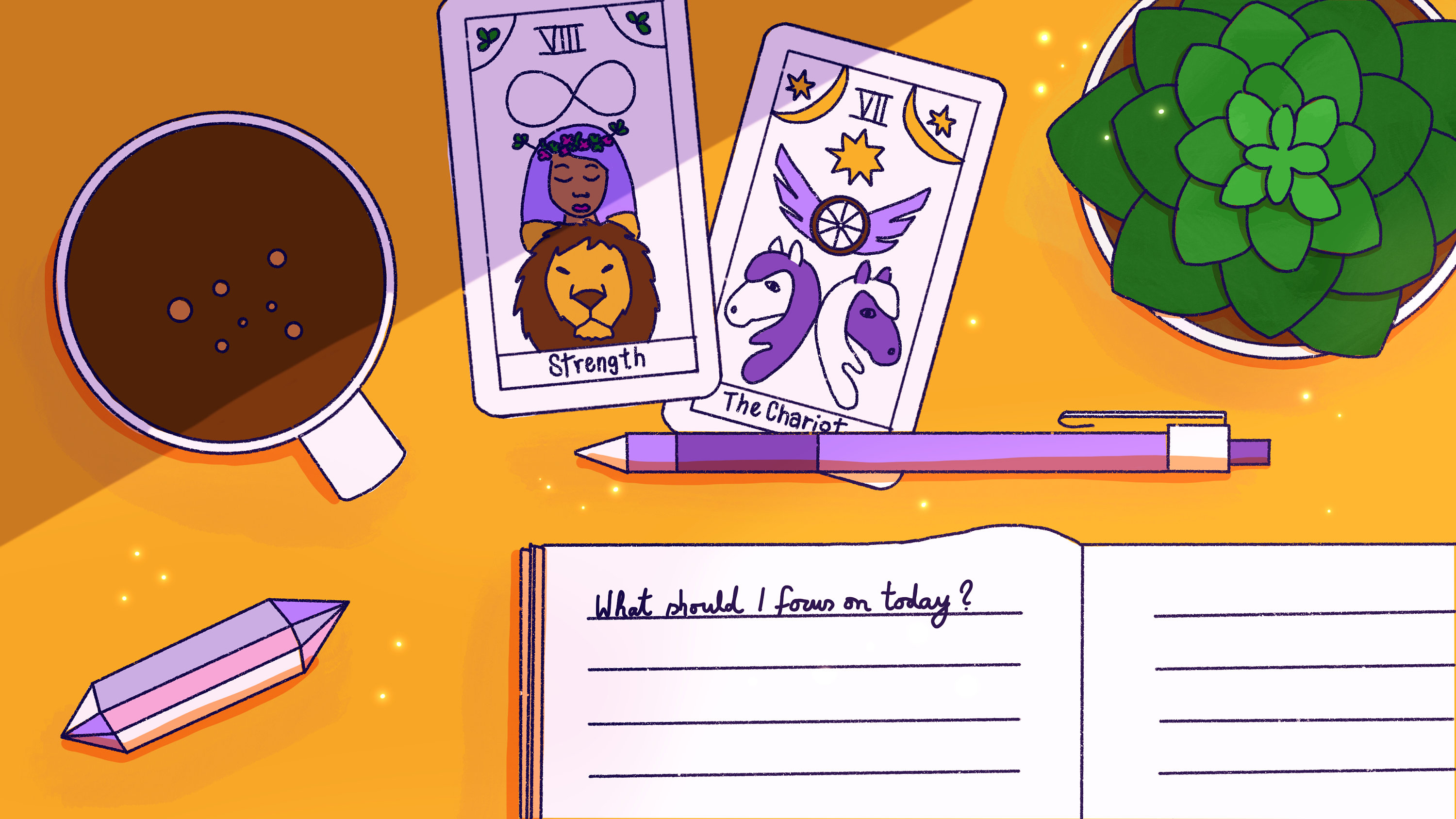 Morning Tarot Desktop Wallpaper - Etsy