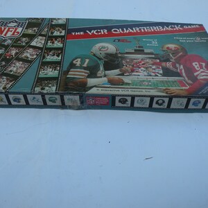 Vintage 1980s NFL VCR VHS Pro Quarterback Football Board Game - Etsy