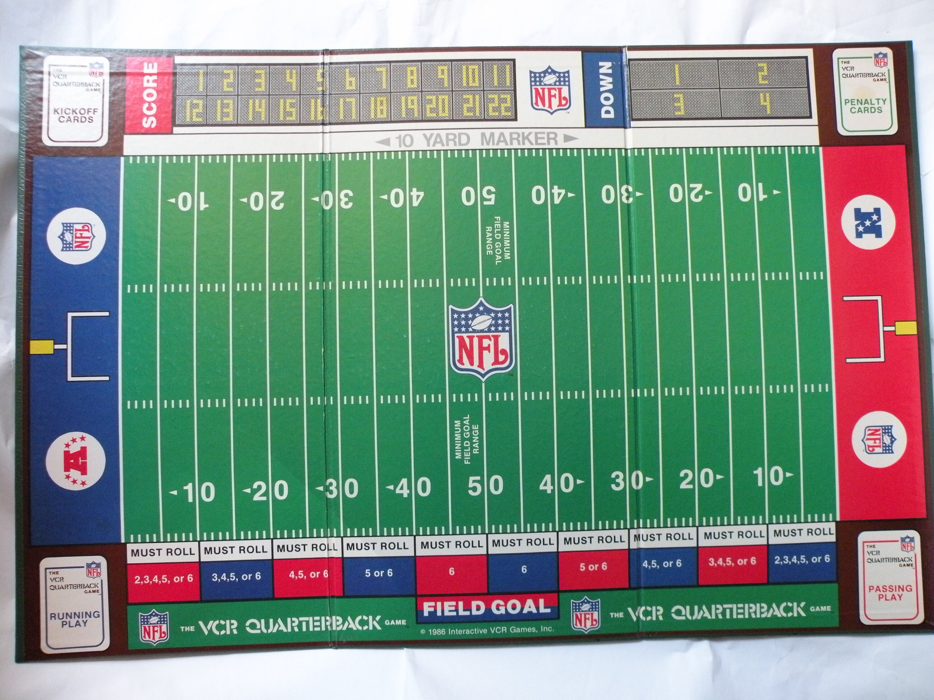 Vintage 1980s NFL VCR VHS Pro Quarterback Football Board Game - Etsy