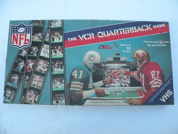 Vintage 1980s NFL VCR VHS Pro Quarterback Football Board Game - Etsy