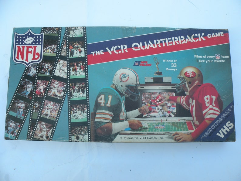 Vintage 1980s NFL VCR VHS Pro Quarterback Football Board Game - Etsy