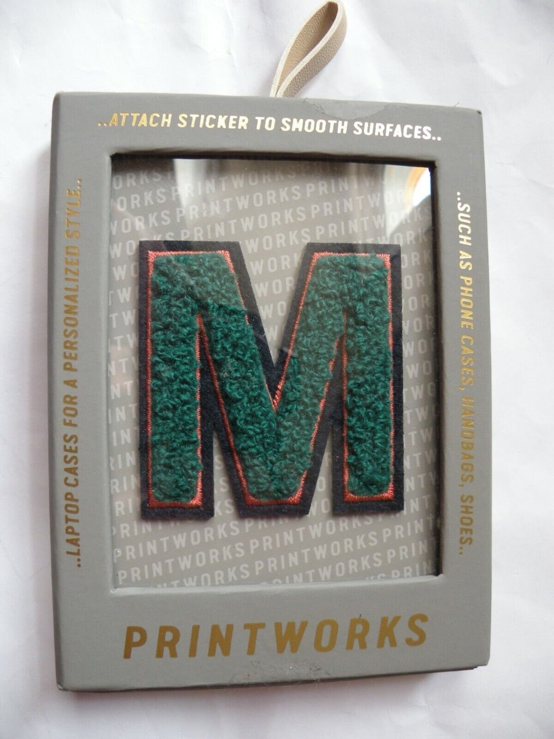 PATCH 4 M Letter Logo Felt Patch by Printworks Miami Colors Green and ...