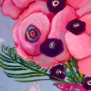 Original Painting 12x16 Gouache Watercolor Painting With Encaustic Wax ...