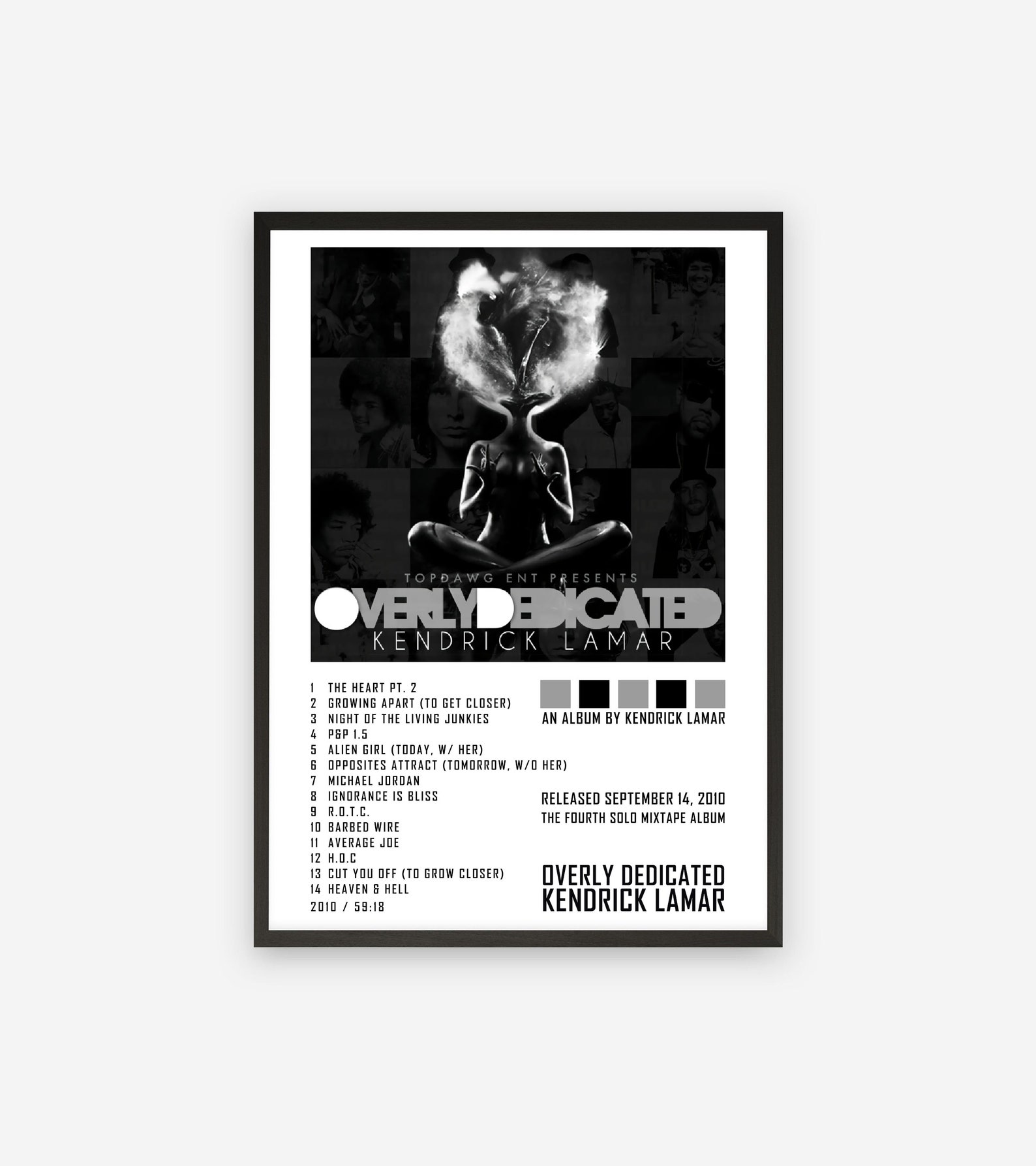 Kendrick Lamar Poster Overly Dedicated Album Poster Album | Etsy