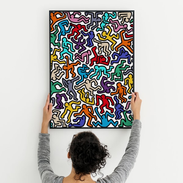 Keith Haring Dancers Print - Etsy