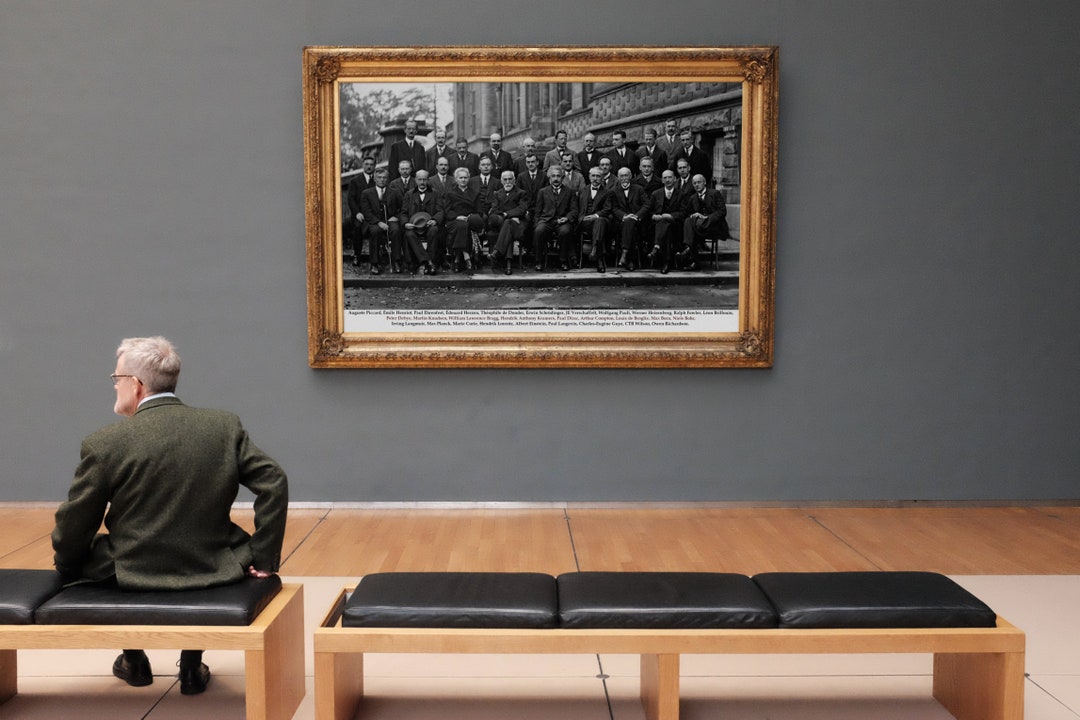 Solvay Conference 1927 Poster, Vintage Physics Poster, Science Photo ...