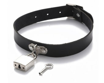 Collar With Lock - Etsy