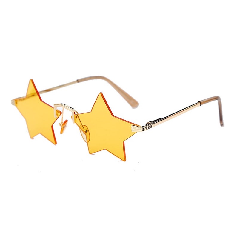 Rimless Star Shaped Sunglasses Etsy