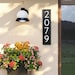Modern House Numbers Available in Vertical and Horizontal Directions ...